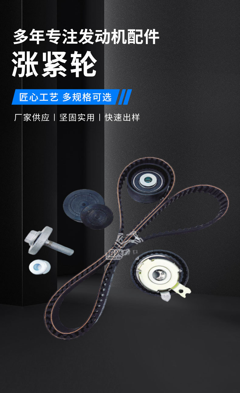 适用雷诺逍客正时皮带涨紧轮套装130C17529R涨紧器K035671XS-阿里巴巴