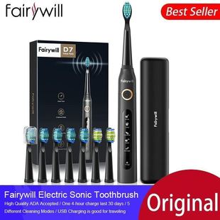 Fairywill Electric Sonic Toothbrush D7 USB Adult Tooth Brush-阿里巴巴