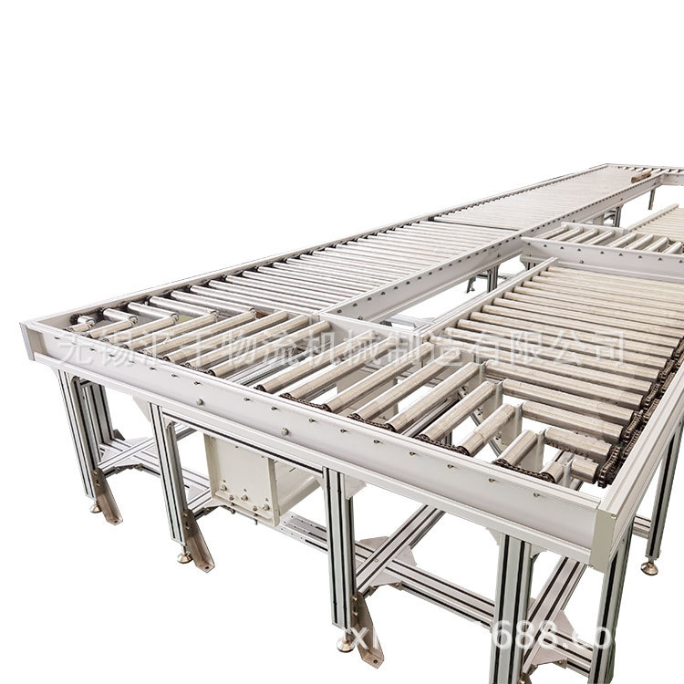 定制SUS34不锈钢双链轮积放滚筒输送机装配生产线-阿里巴巴