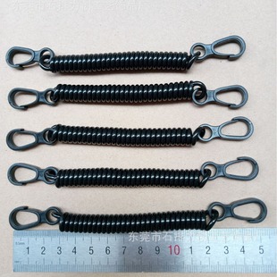 挂钩弹力绳塑料弹簧绳弹力绳钥匙扣挂勾弹簧挂绳箱包失手绳PU绳-阿里巴巴