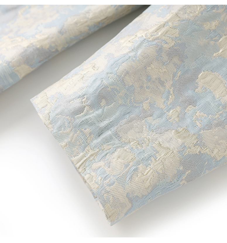 2401605-春季新品重工金丝浮雕油画提花显瘦收腰连衣裙子女装遮肉-阿里巴巴