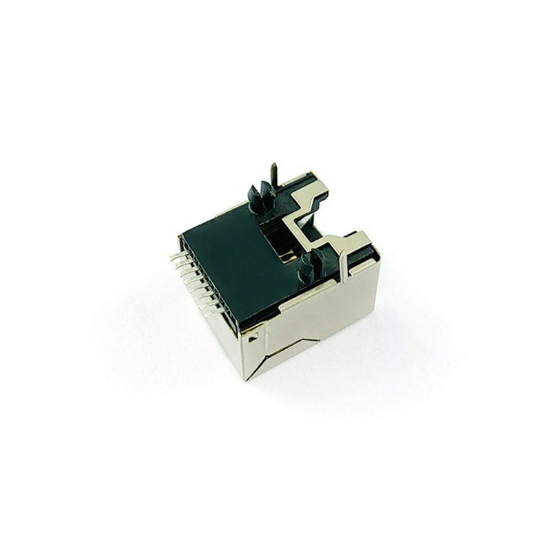 rj45网络连接器8p8c母座屏蔽无灯贴片薄款rj45网口座子网线接口-阿里巴巴
