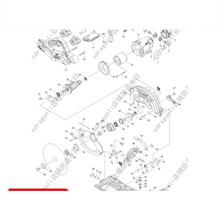 牧田充电电圆锯DHS710配件转子定子开关碳刷压簧衬套轴承-阿里巴巴