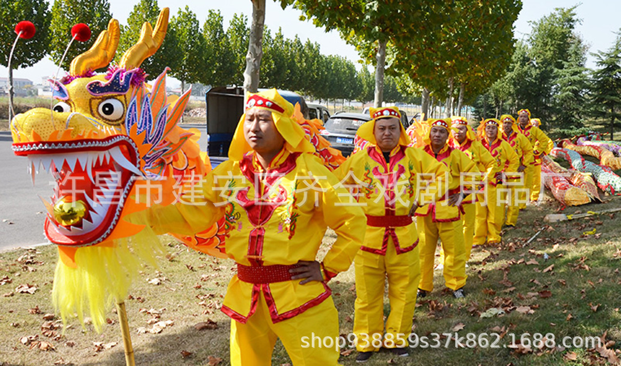 舞龙舞狮烫金舞龙道具婚庆节日舞龙表演用品全套舞龙服饰服装-阿里巴巴