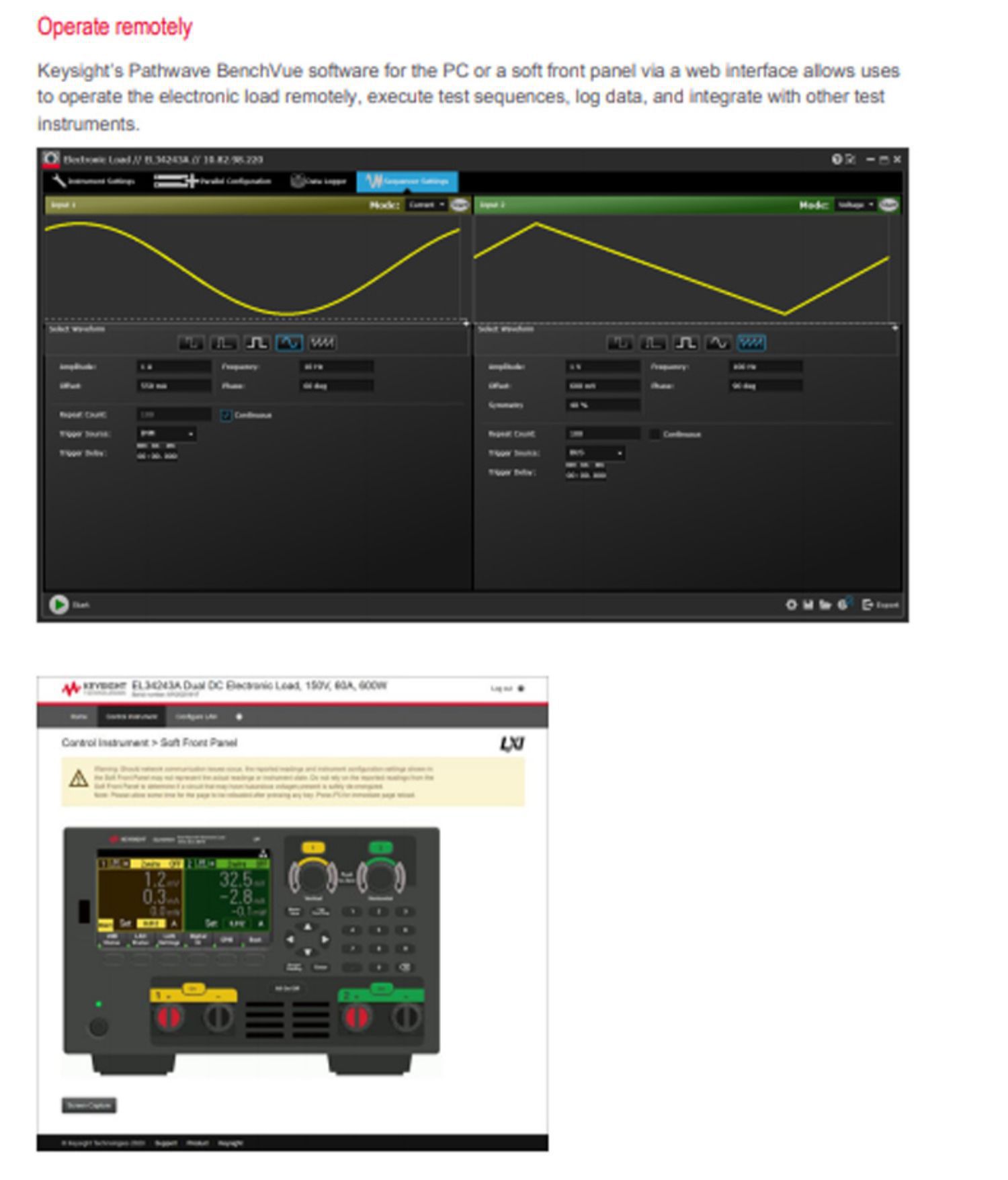 KEYSIGHT是德科技EL34143A可编程直流电子负载双通道EL34243A程控-阿里巴巴