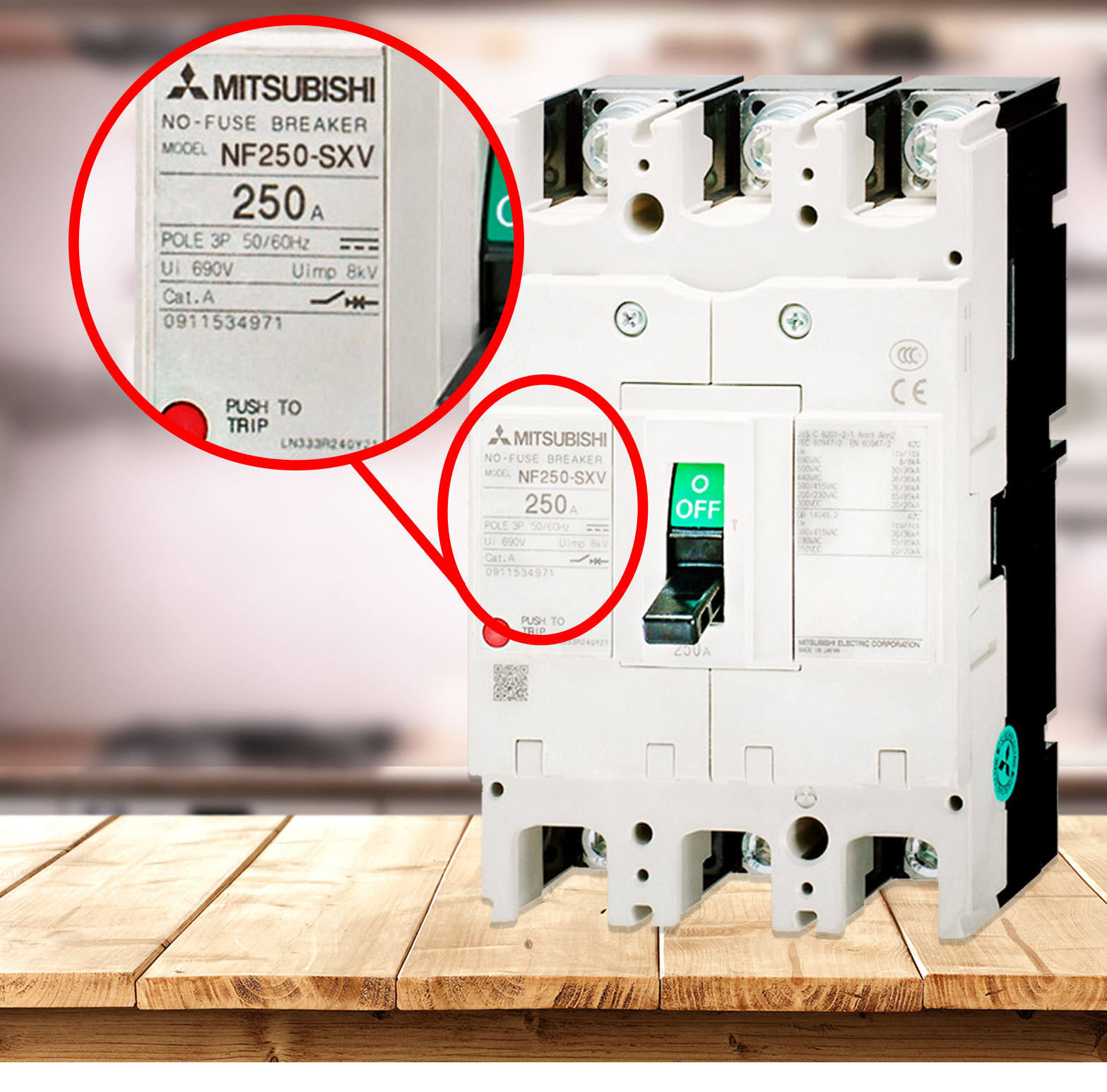 三菱全新原装 低压塑壳断路器 NF125-SV 2P/3P/4P 16A~125A可选-阿里巴巴