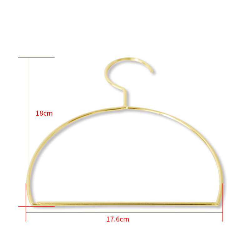 Light luxury iron hanging scarf tie Golden Hanger ring hook multi ...