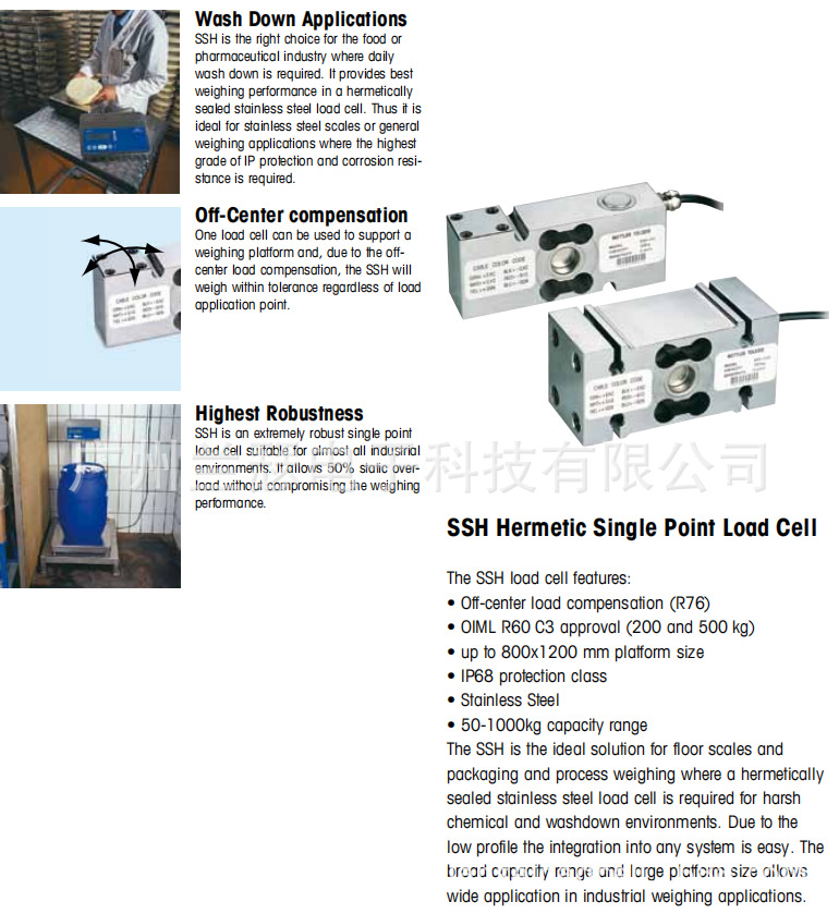 SSH-50 SSH-100 SSH-200梅特勒托利多称重传感器,SSH不锈钢-阿里巴巴