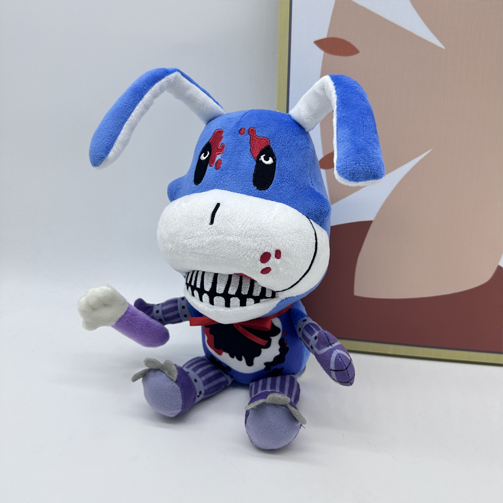 跨境新款Bon the Rabbit Plush 游戏周边恐怖兔子毛绒玩偶公仔-阿里巴巴