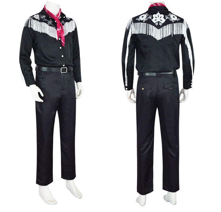 2023万圣节芭比cos服真人电影Barbie肯尼Ken连衣裙紧身裤cosplay-阿里巴巴