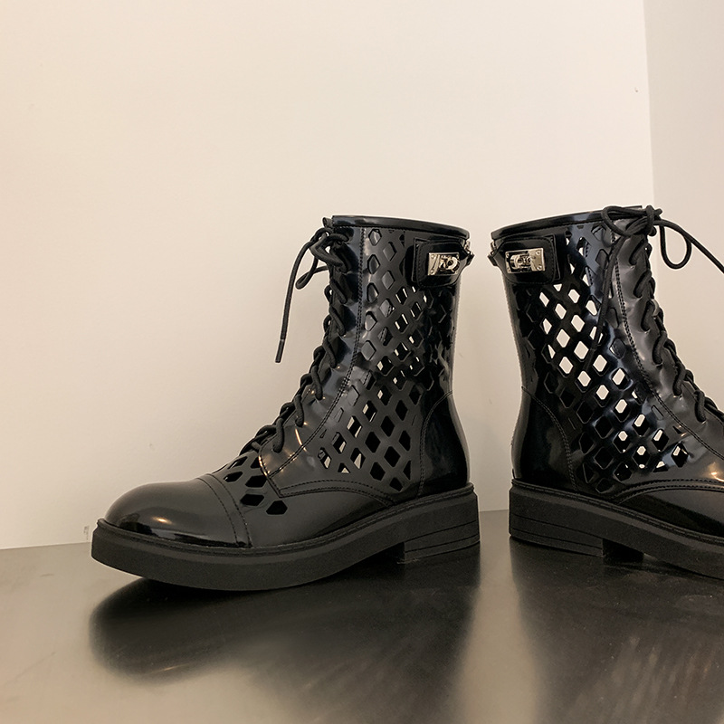 Chiko Seiko Round Toe Block Heels Boots