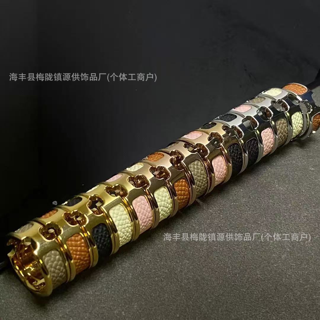 高版本CNCH家猪鼻子带皮戒指女镀18k玫瑰金情侣指环欧美跨境批发-阿里巴巴