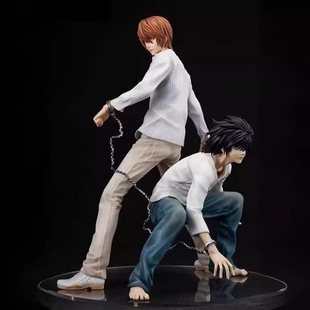 死亡笔记 电击 GK 夜神月&L 雕像 动漫手办批发 人偶模型 摆件-阿里巴巴