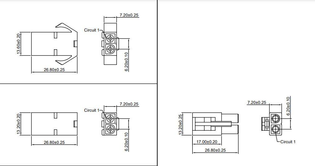 C2020 L6.2-2Y 2AF胶壳 大田 宫 2P公母空中对接6.2间距连接器-阿里巴巴