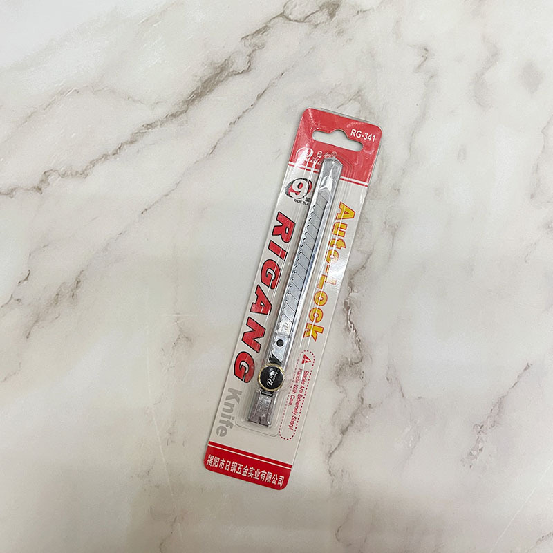 RG340美工刀裁纸刀壁纸刀墙纸小刀不锈钢大号小号刀金属工具刀-阿里巴巴