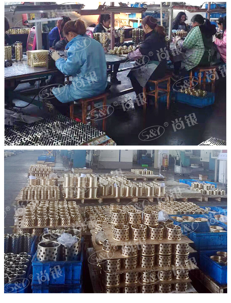 现货互换直线轴承石墨铜套/自润滑耐磨套圆法兰无油衬套LMF6UU-60-阿里巴巴