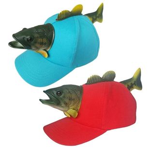 Novelty 3D Fish Hat for Parent Child Funny Fish Animal Baseb-阿里巴巴