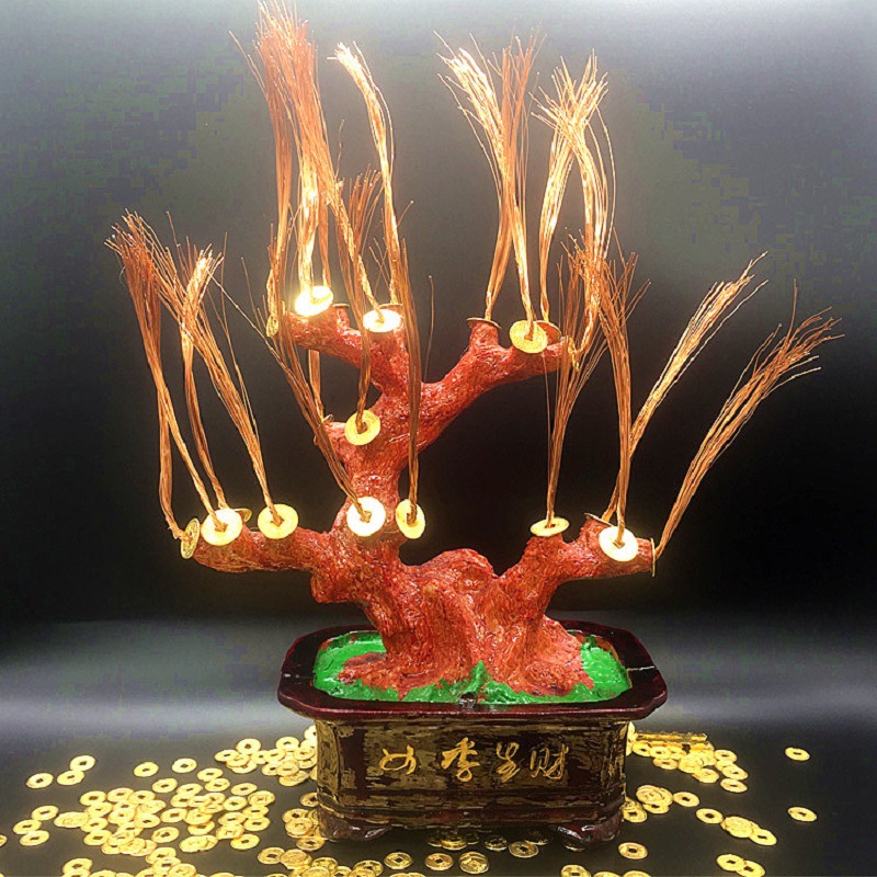 diy Woven Fortune Tree Money Tree Crafts Handmade String Chalcedony ...