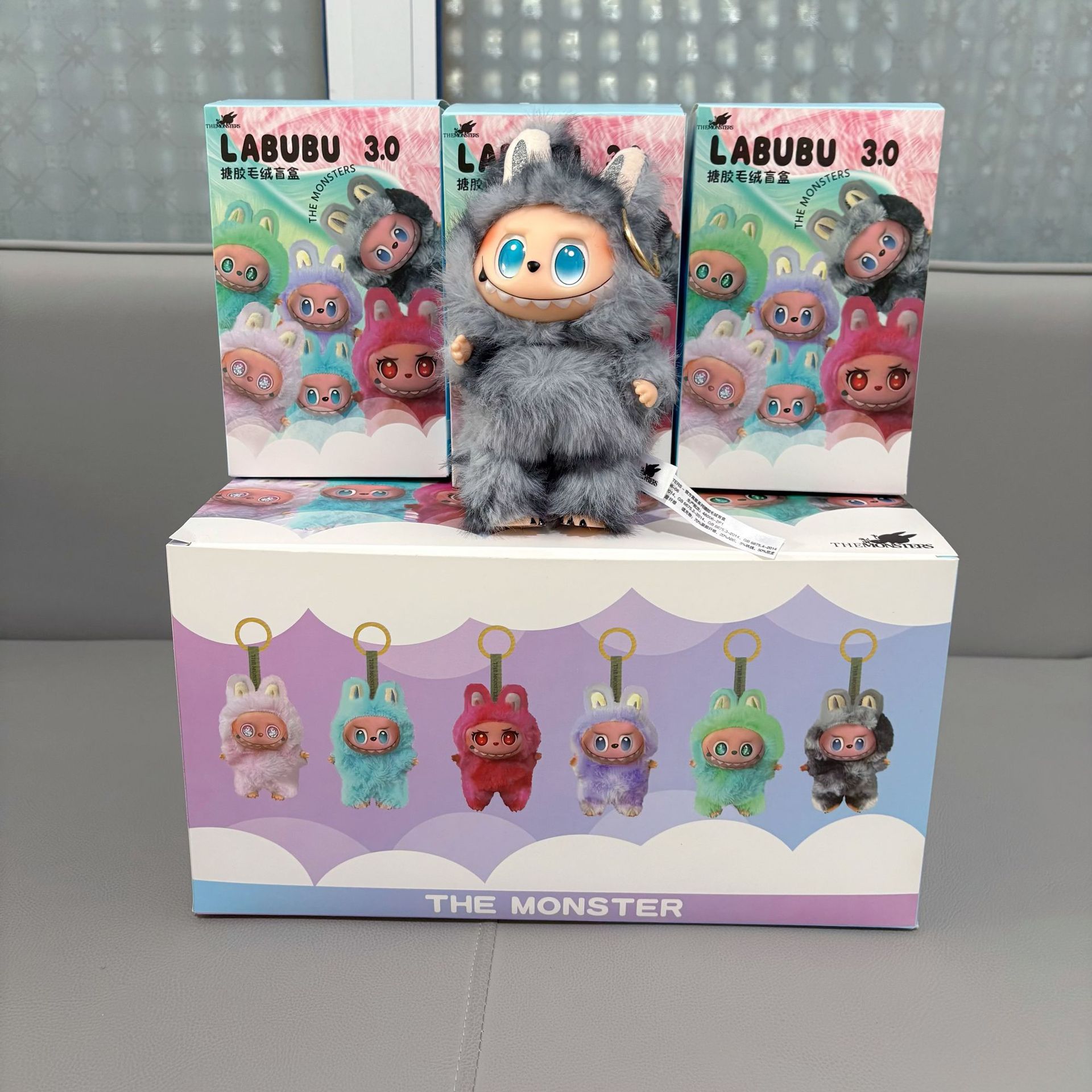labubu3.0前方高能系列搪胶毛绒盲盒POPMART泡泡玛特拉布布三代-阿里巴巴