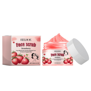 eelhoe Strawberry facial scrub草莓面部清洁磨砂膏 软化角质-阿里巴巴