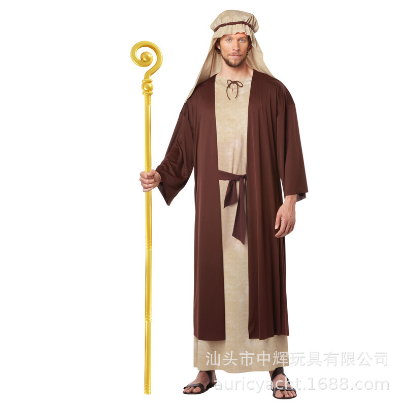 全尺寸国王权杖万圣节角色扮演道具埃及法老魔法杖魔法师手杖洛丽-阿里巴巴