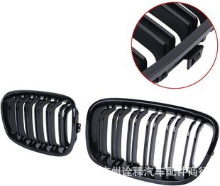 适用于宝马3系 中网双杠前散热格栅亮黑双线中网 51137263482-阿里巴巴