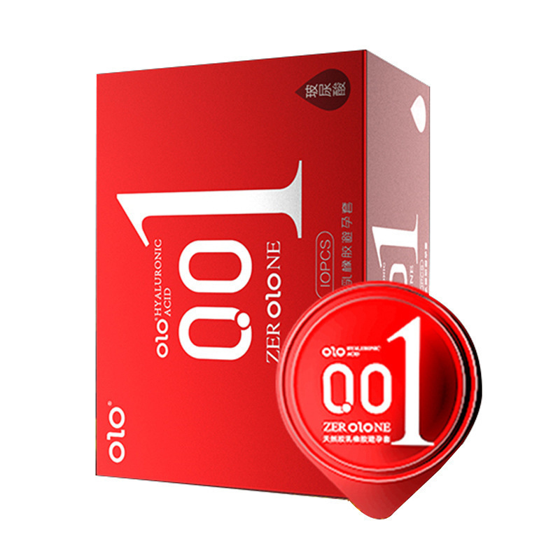 OLO玻尿酸安全套001男神女神款避孕套果冻壳3只装10只装批发代发-阿里巴巴