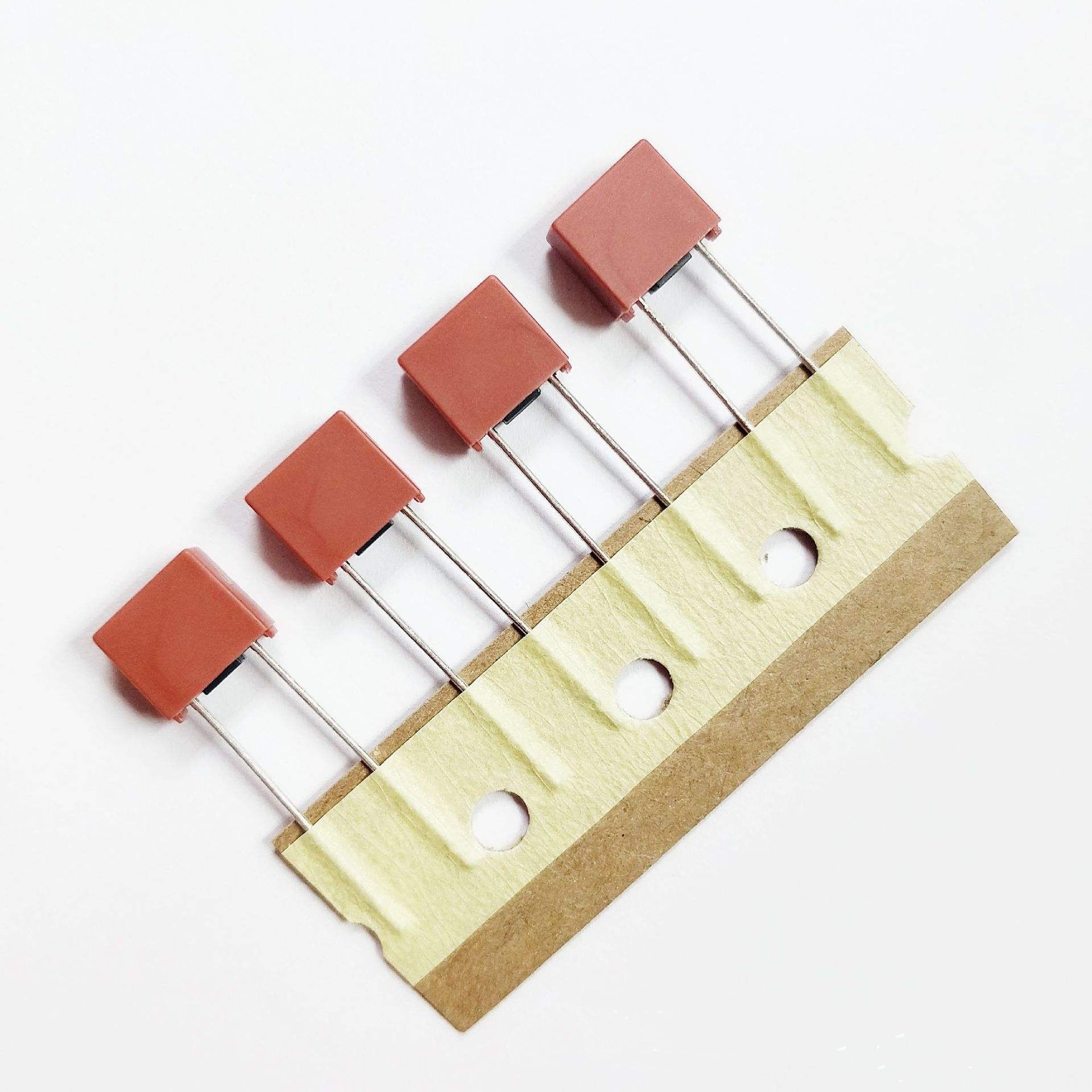 Square fuse 6.3A 250V red slow fuse plastic fuse current fuse can be cut