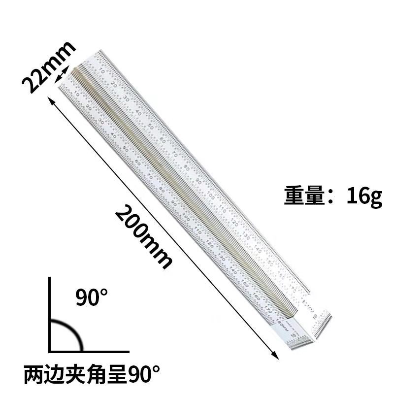 跨境不锈钢划线尺 木工直角尺刻度尺 木工工具 洞洞尺 靠山尺孔尺-阿里巴巴