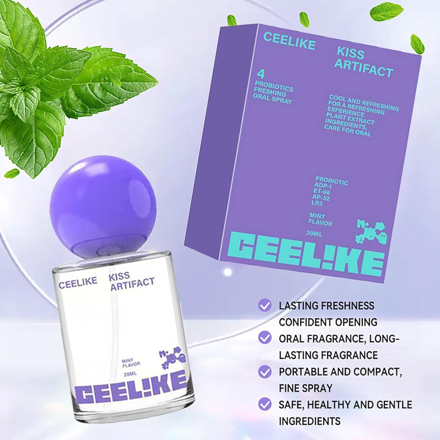 CEELIKE Mist Set Probiotic Oral Spray 益生菌口腔清新喷雾护理-阿里巴巴