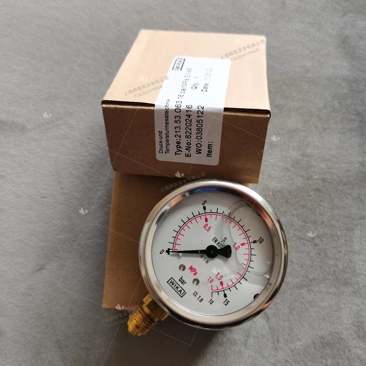 WIKA威卡机械式压力表213.53.063 0-16bar/1.6MPA 充油耐震 G1/4-阿里巴巴
