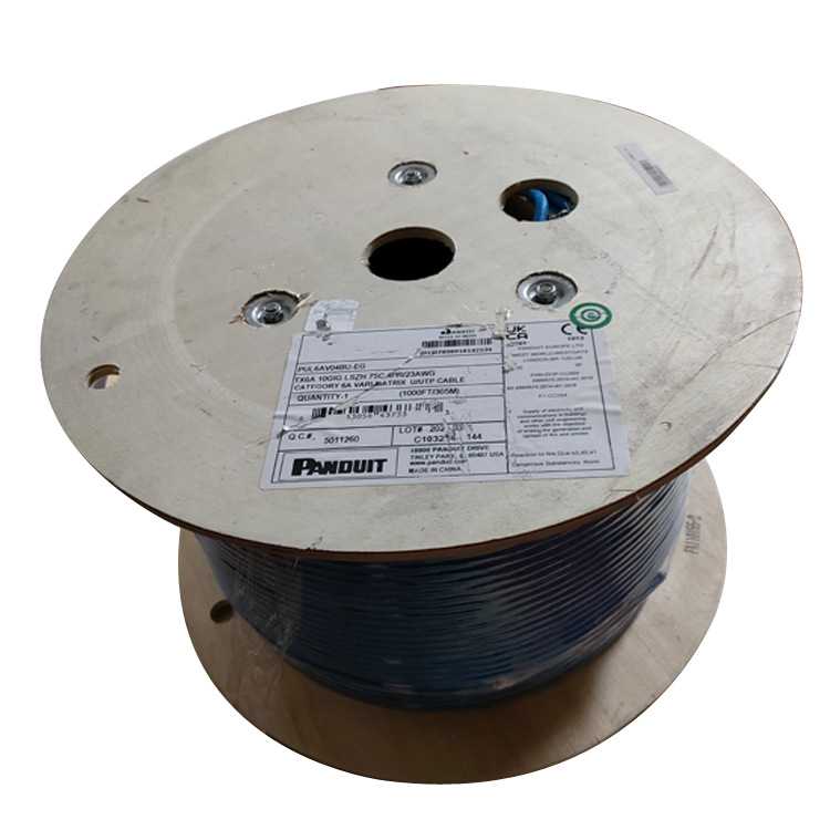 PANDUIT泛达超六类非屏蔽低烟无卤网线PUL6AV04BU-EG双绞线23线规-阿里巴巴