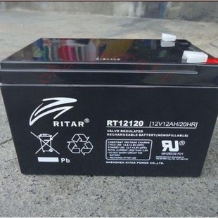 RITAR蓄电池RT1250瑞达铅酸电池12V5AH/10HR直流屏 UPS不间断电源-阿里巴巴