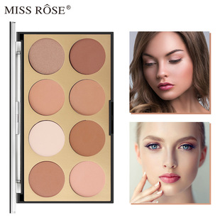 MISS ROSE跨境8色大地色修容盘欧美无暇自然隐形毛孔立体轮廓腮红-阿里巴巴
