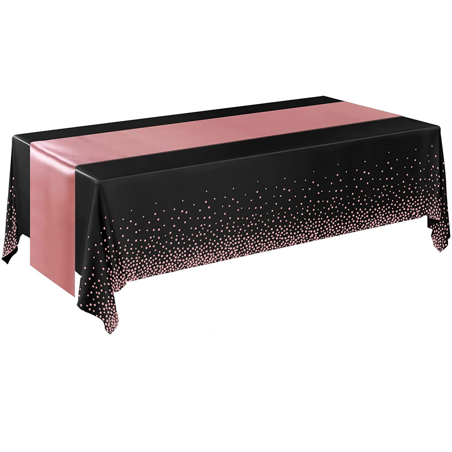 一次性塑料桌布137*274CM派对桌布+30*275CM丝绸桌旗婚礼生日桌布-阿里巴巴