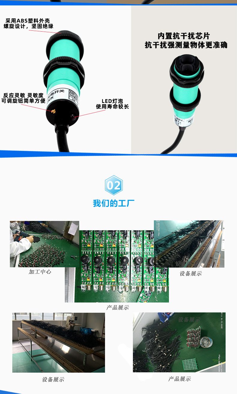 M18激光红外E3F-R2C1抗干扰响应专属传感器反射板光电开关感应式-阿里巴巴