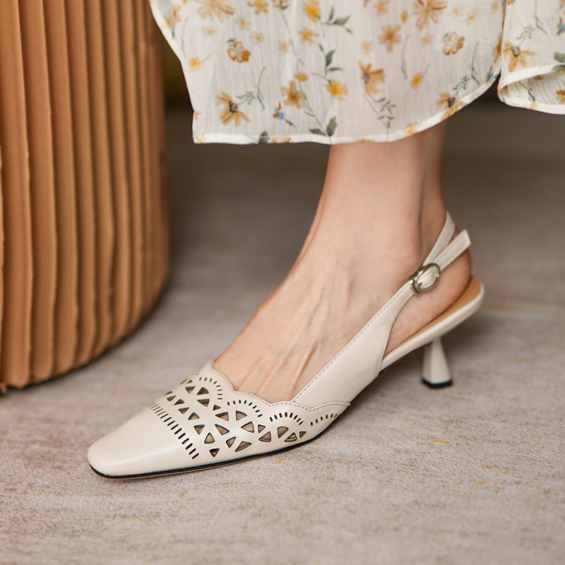 CHIKO Bibi Square Toe Stiletto Slingback Shoes