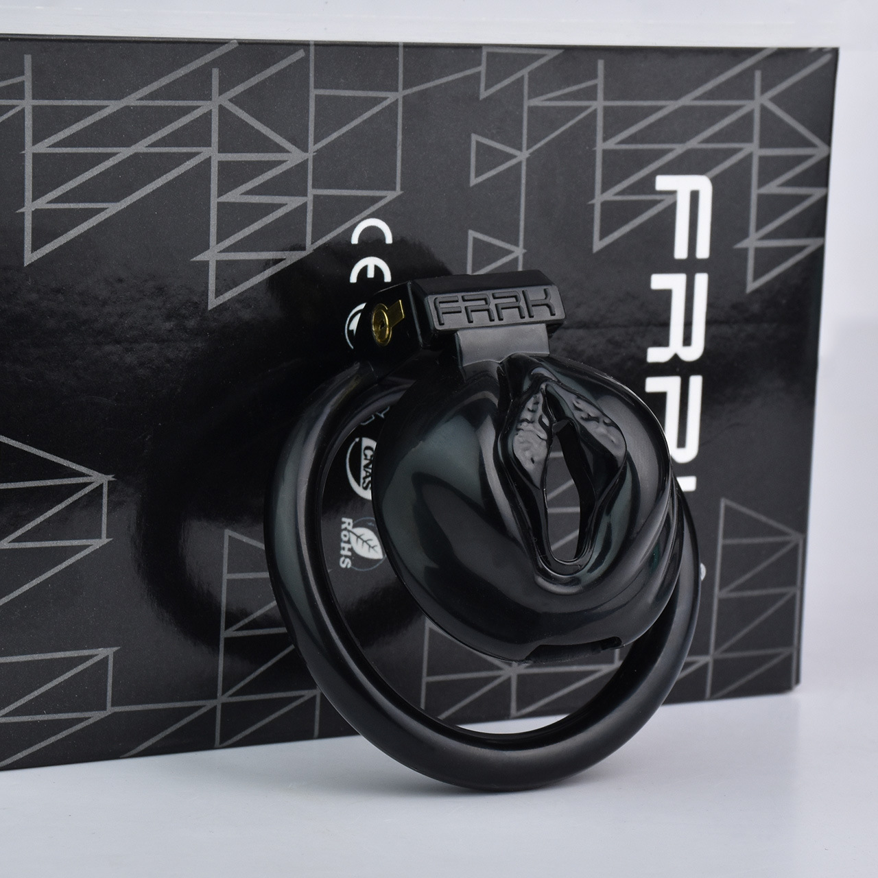 FRRK伪娘贞操锁黑色系变装锁欲仿真阴部cb锁情趣防自慰贞洁锁玩具-阿里巴巴