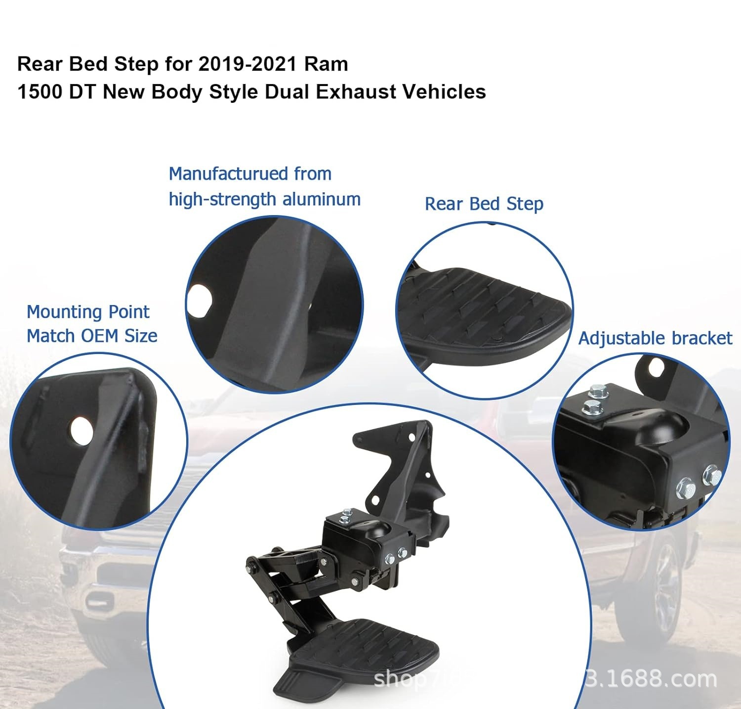 含税 跨境19-24年款RAM 1500 DT 尾门踏板 82215289AG 82215289AH-阿里巴巴