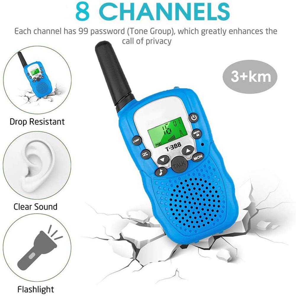T388 PMR FRS儿童对讲机 户外亲子活动迷你手持对讲机无线对讲机-阿里巴巴