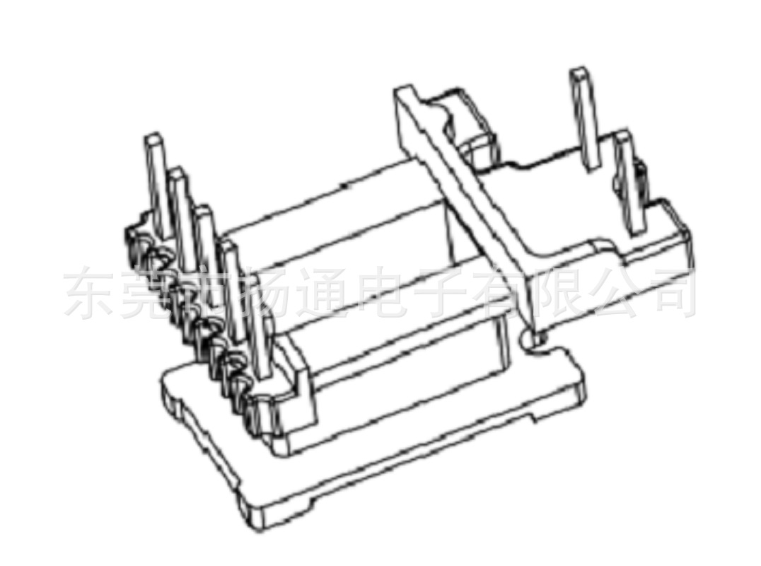EE13变压器骨架EE13电木骨架EE1310加宽骨架 立式5-2-阿里巴巴