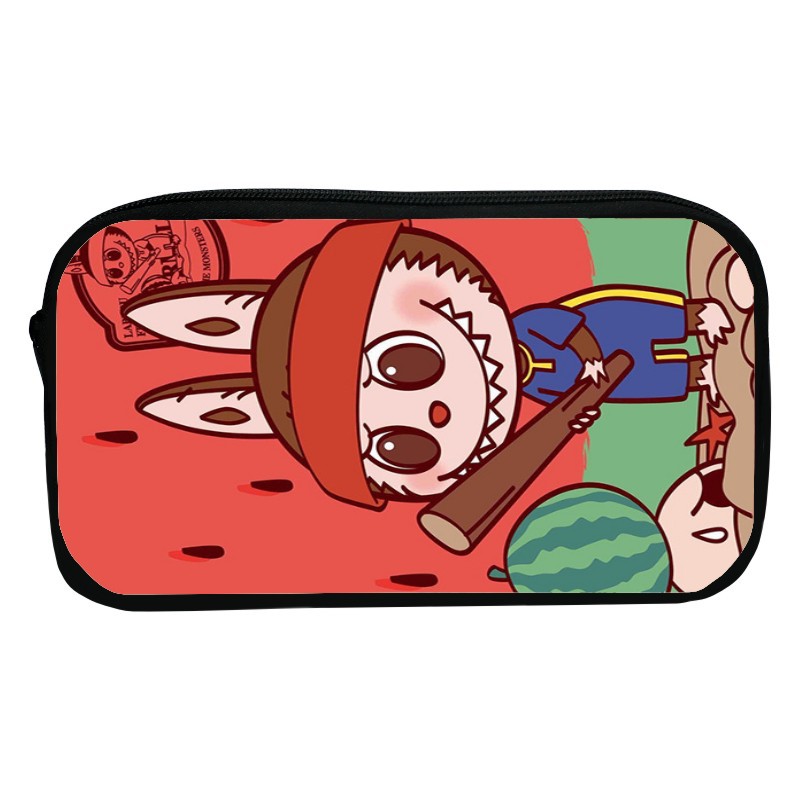 New Printed Labubu Pencil Case Cartoon Cute Rabbit Stationery Bag ...