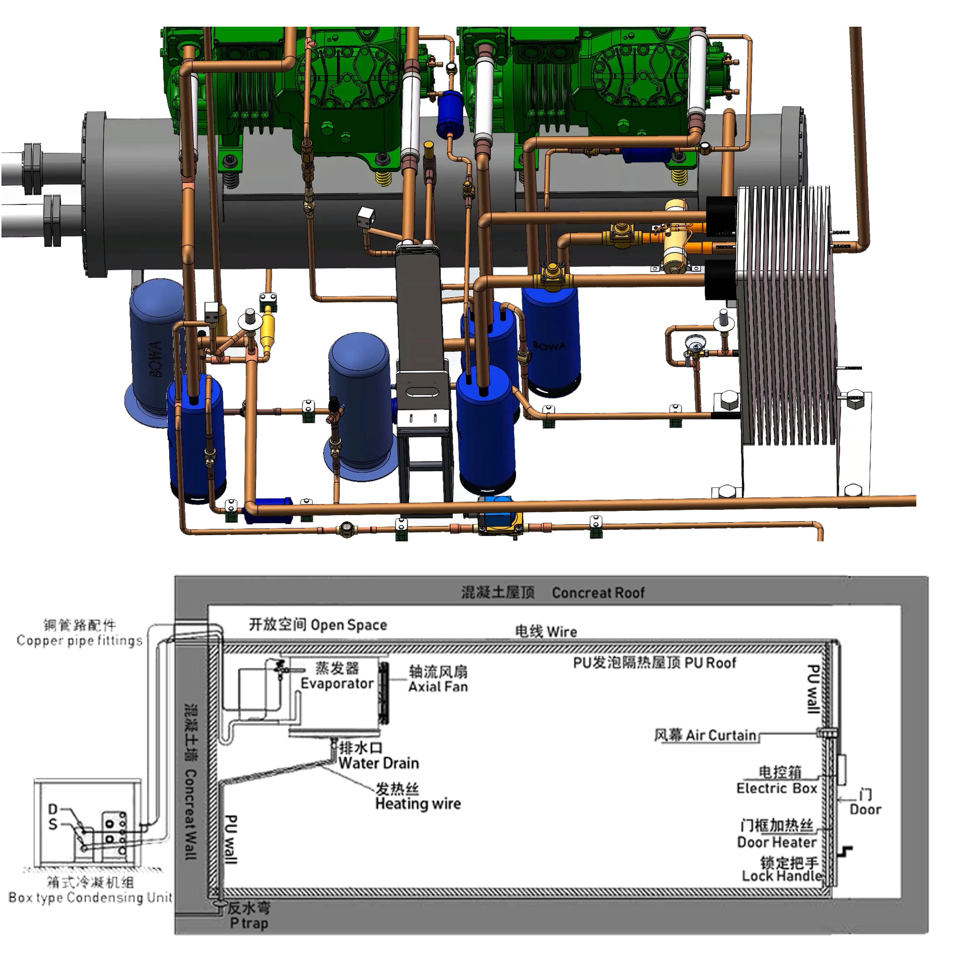 Water-cooled Dual-machine Overlapping Deep-cooling Unit for Chemical as ...