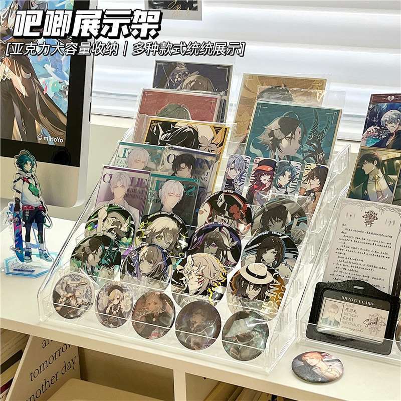 Acrylic Yum Display Rack Transparent Desktop Millet Storage Box Ladder ...