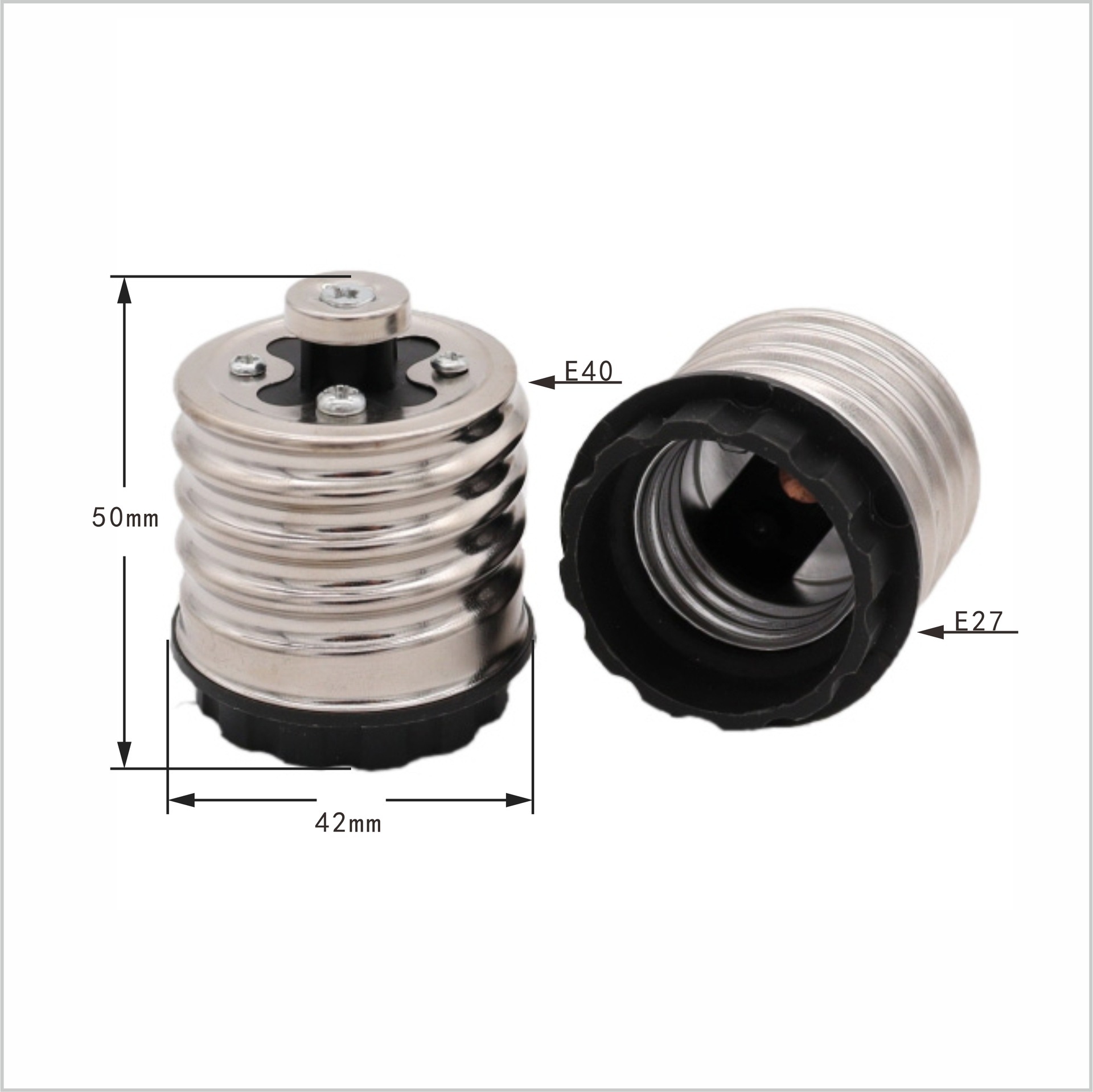 源头厂家 E40转E27 出口品质 E40灯头灯座-阿里巴巴
