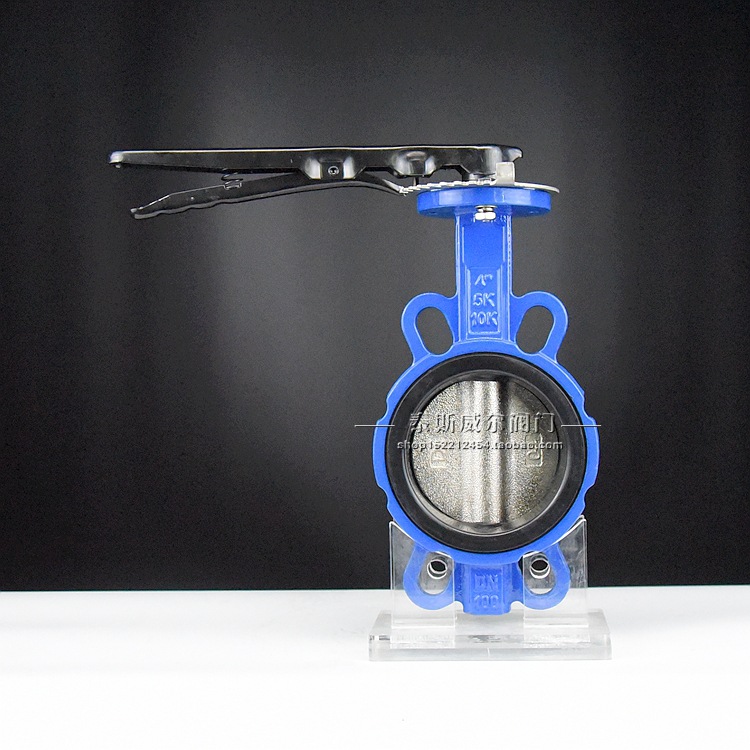 手柄对夹式中线软密封蝶阀 D71X5-10/16ZB1 冲压手柄 丁晴橡胶NBR-阿里巴巴