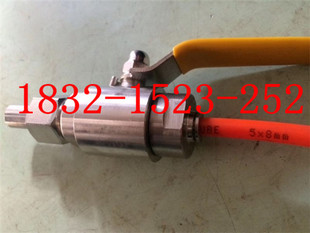 Q21F-64P 304不锈钢活接对焊式直通快插气源球阀Ф14-Ф6 8 10 12-阿里巴巴