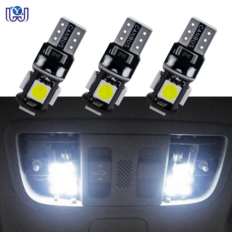 解码led车灯 W5W T10 5050 5SMD示宽灯阅读灯牌照灯led灯泡-阿里巴巴