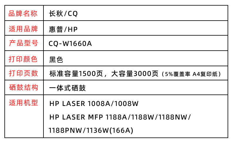 适用惠普W1660A/166A硒鼓1008a/1188w墨粉盒HP1136w/1188pnw墨盒-阿里巴巴