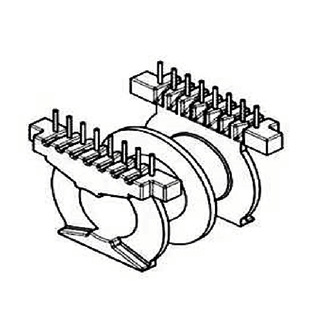 PQ5050高频骨架PQ50变压器双槽卧式8+8针骨架干式BOBBIN-阿里巴巴
